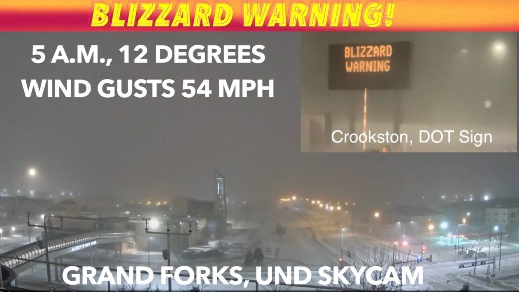BLIZZARD WARNING: Whiteout Conditions On Open Roads, NO TRAVEL ADVISED IN NW MN At 7 AM - iNewZ