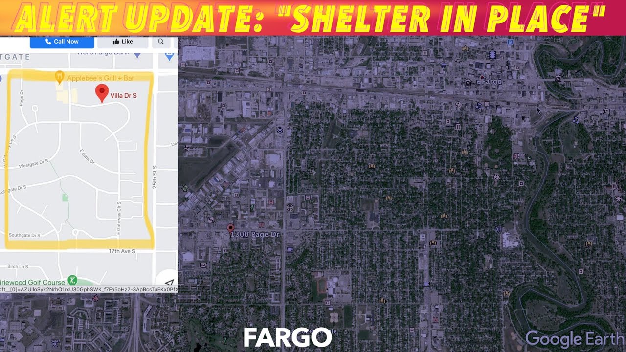 BREAKING NEWS UPDATE: Shelter In Place Alert In Fargo Moves To New ...