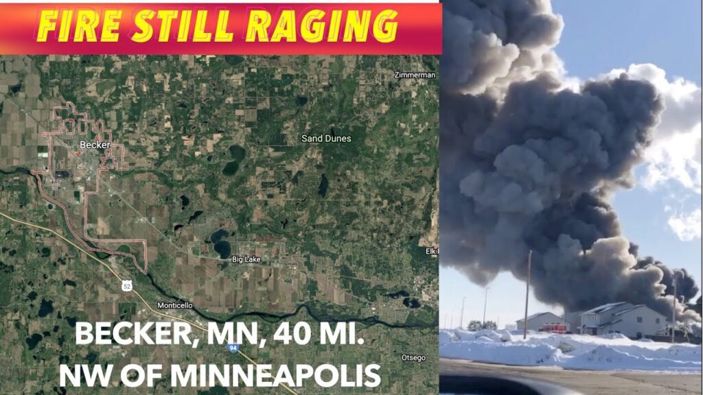 Fire Still Raging In Becker, Minnesota - iNewZ