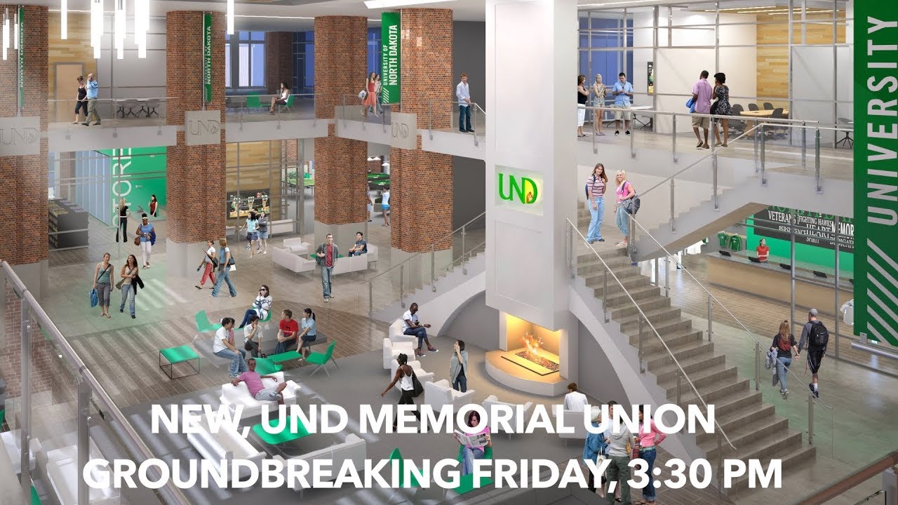Ground Breaking For New, $80-Million UND Memorial Union Friday - iNewZ
