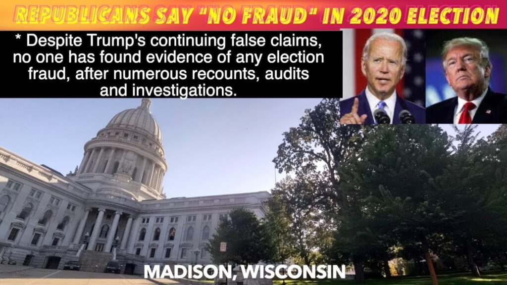 Republicans Say "No Fraud" In 2020 Election - iNewZ