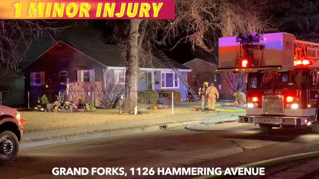 Saturday Night Grand Forks House Fire With Minor Injury - iNewZ