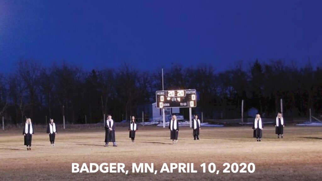 Seniors Wear Their Caps & Gowns For "Be The Light" In Badger, Minnesota ...