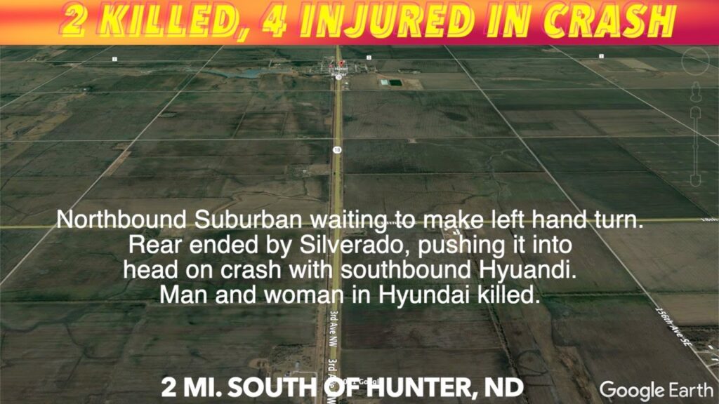 Two Killed, 4 Injured In Crash Near Hunter, North Dakota - iNewZ