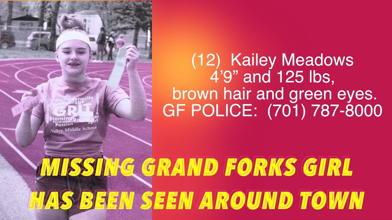 UPDATE: Missing Grand Forks Girl Has Been Seen Around Town - iNewZ