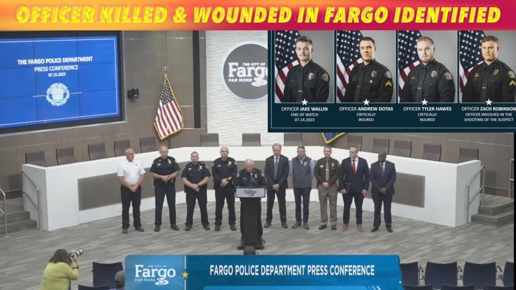 NEWS CONFERENCE: Fargo Officers Killed & Wounded In Shooting Identified ...