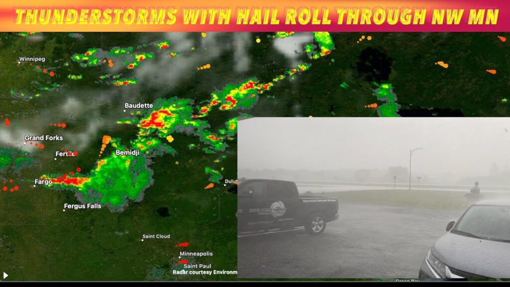 BREAKING NEWS: Thunderstorms & Hail Roll Through Northwest Minnesota - iNewZ