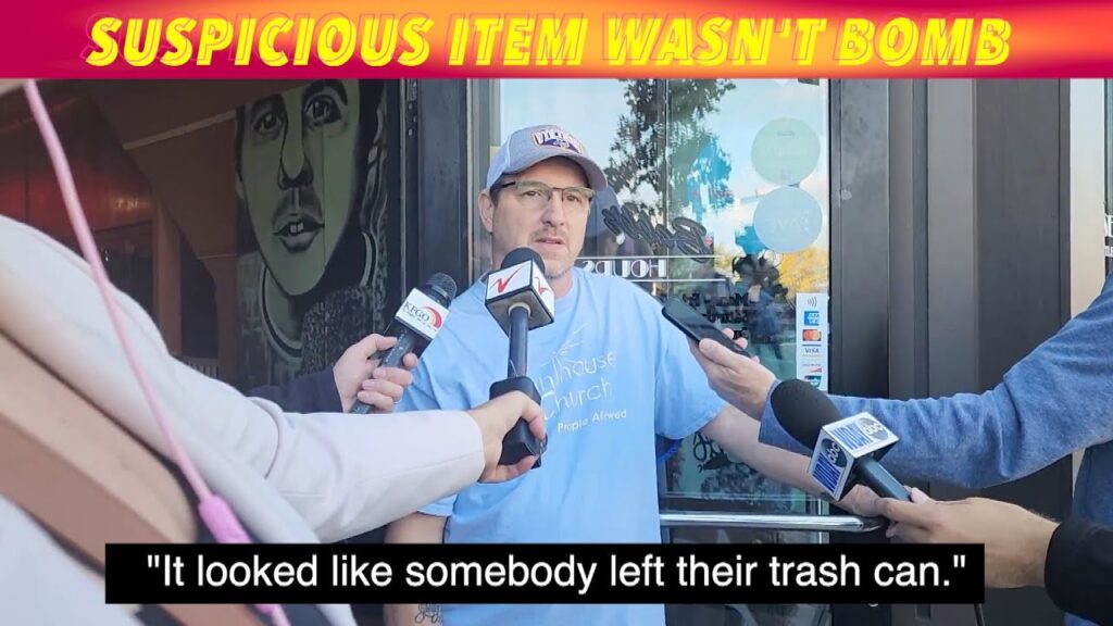 BOMB SCARE UPDATE: "It Looked Like Somebody Left Their Trash Can" - iNewZ