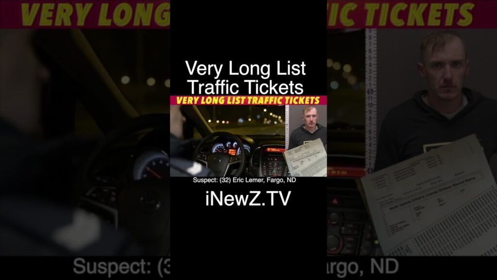 Very Long List Of Traffic Tickets - iNewZ