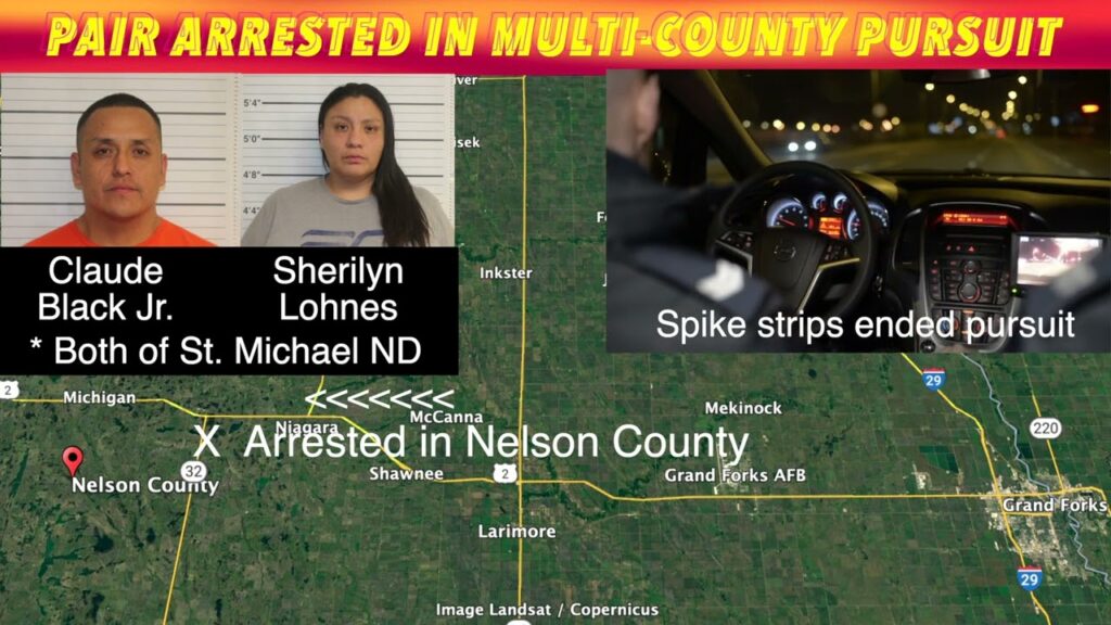 Pair Arrested In North Dakota, Multi-County Pursuit - iNewZ