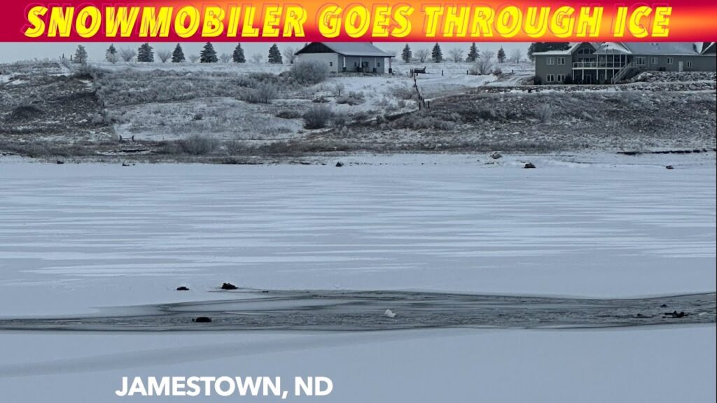 BREAKING NEWS: Snowmobiler Goes Through Ice At Jamestown, North Dakota - iNewZ