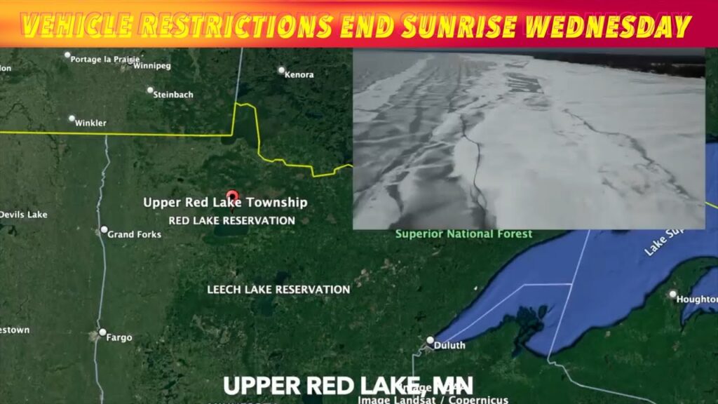 Vehicle Restrictions Lifted On Upper Red Lake Sunrise Wednesday - iNewZ