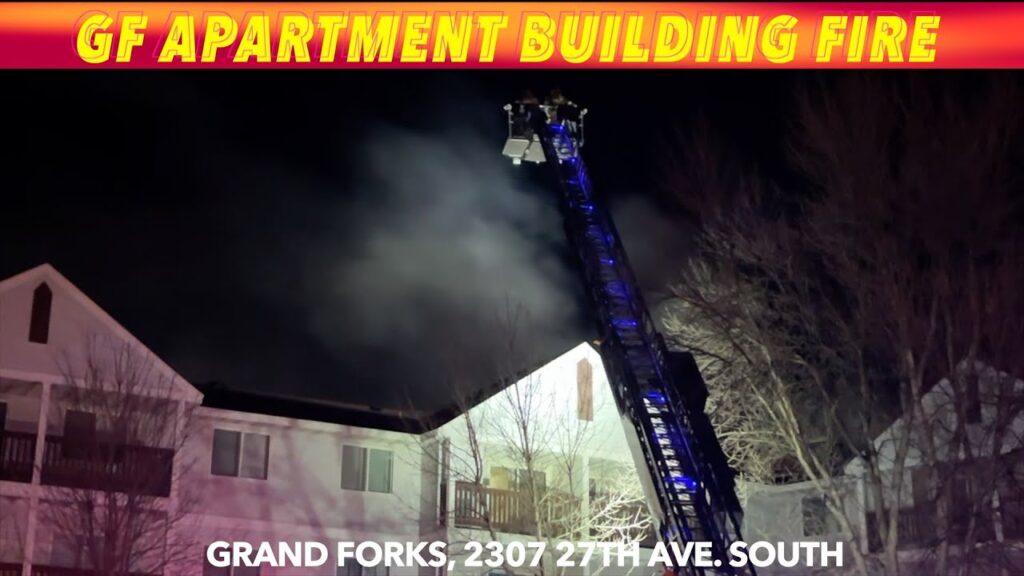 EXCLUSIVE VIDEO: Apartment Fire In Grand Forks - iNewZ