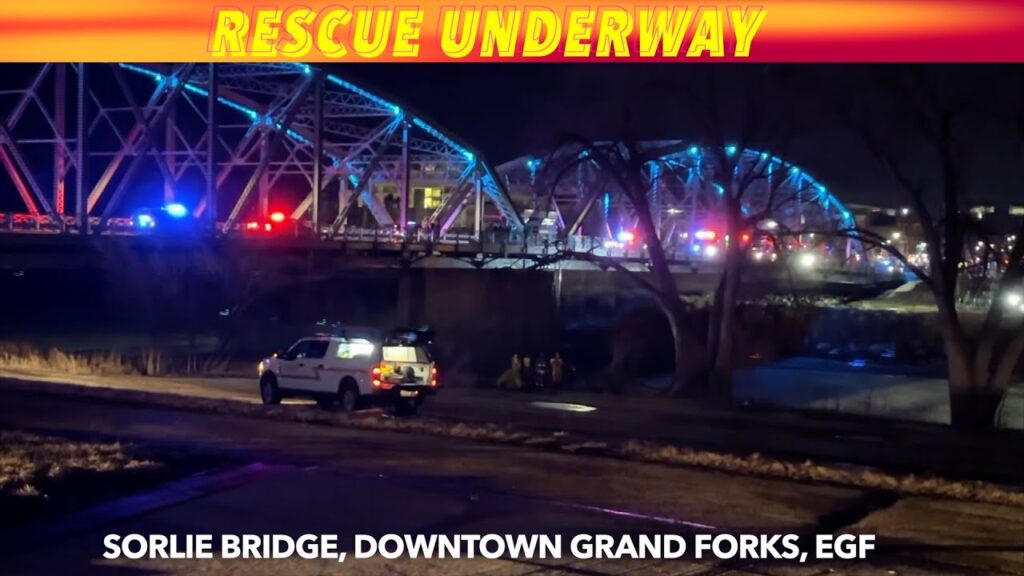 BREAKING NEWS: Rescue Underway On Sorlie Bridge Downtown Grand Forks ...