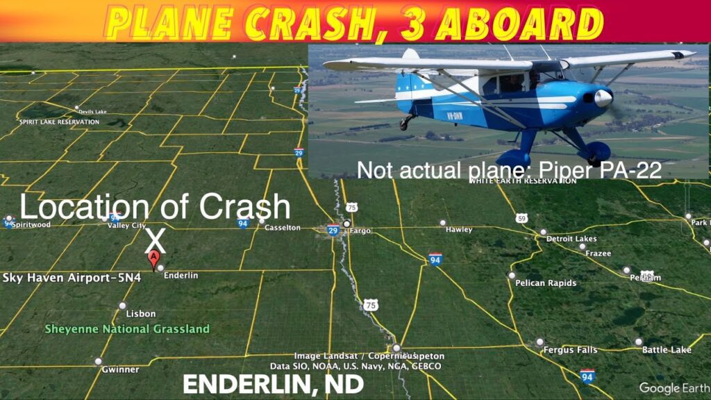 North Dakota Plane Crash, 3 Aboard - iNewZ