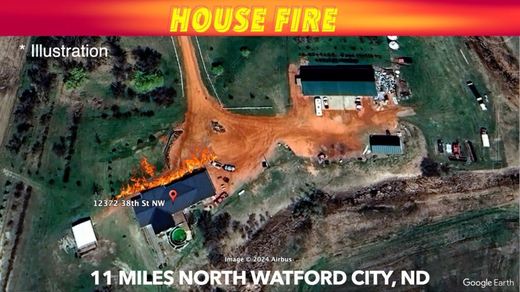 Rural Watford City House Fire - iNewZ