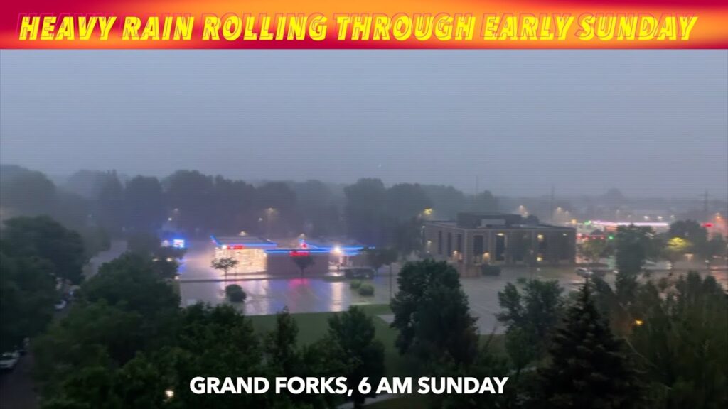 Heavy Rain Rolling Through Grand Forks Early Sunday Morning - iNewZ