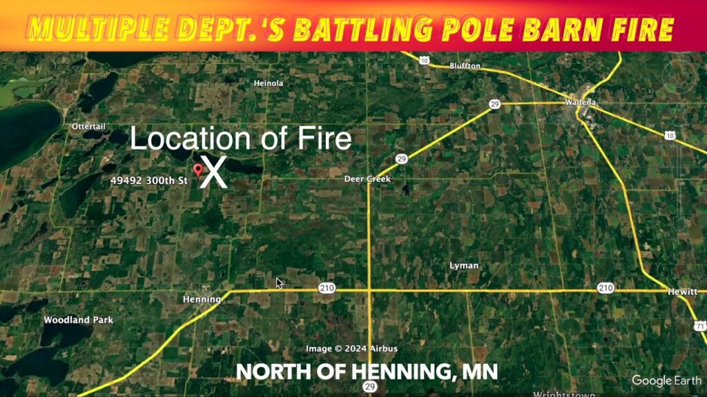 BREAKING NEWS: Multiple Departments Battling Fire Near Henning ...