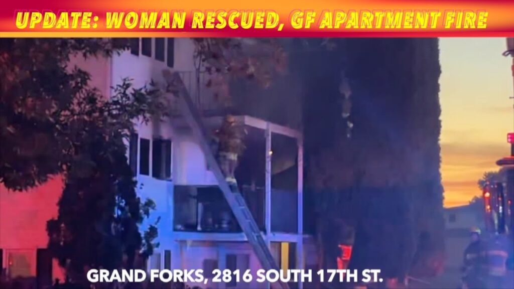 UPDATE: Woman Rescued, Grand Forks Apartment Fire Friday Night - iNewZ