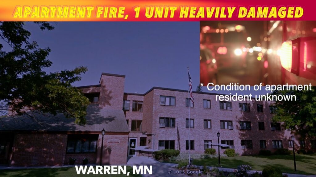 Apartment Fire In Warren, Minnesota - iNewZ