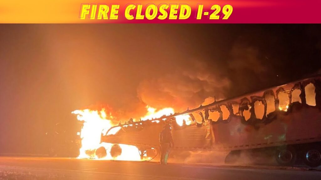 Semi Fire Closed Part Of Interstate-29 Near Fargo Saturday Night - iNewZ