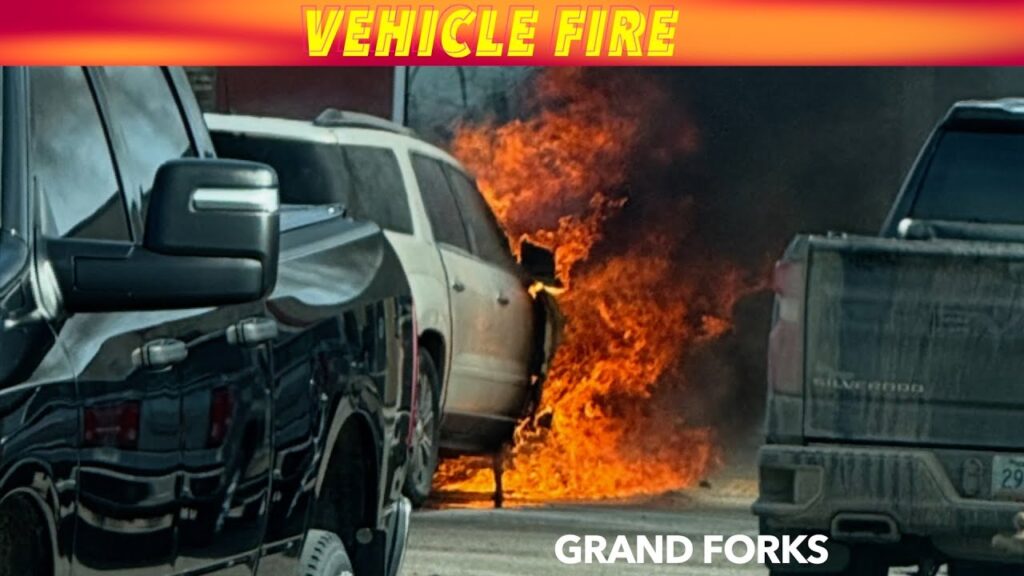BREAKING NEWS: Vehicle Fire In Grand Forks - iNewZ