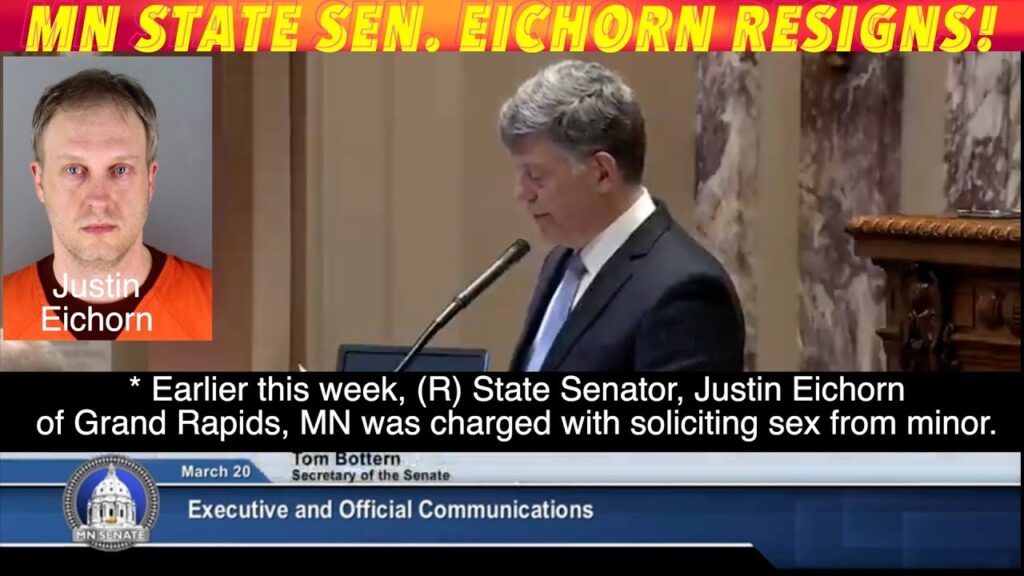 MN State Senator Eichorn Resigns Following Sex Charge! - iNewZ