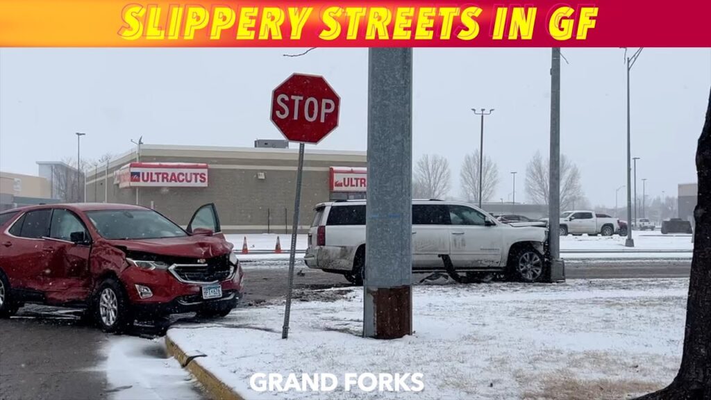 Slippery Streets In Grand Forks - iNewZ