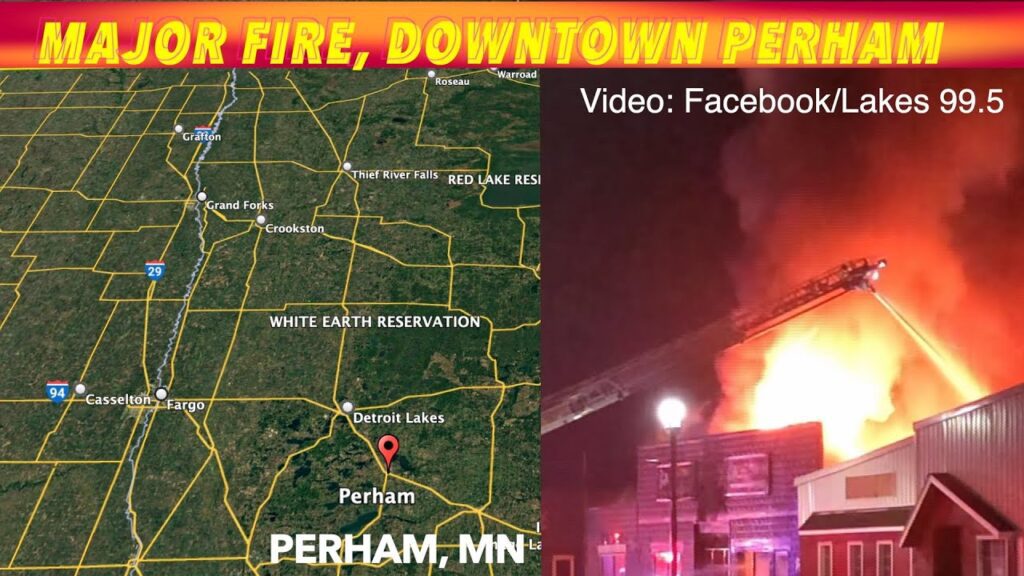 BREAKING NEWS: Major Fire In Downtown Perham, Minnesota - iNewZ