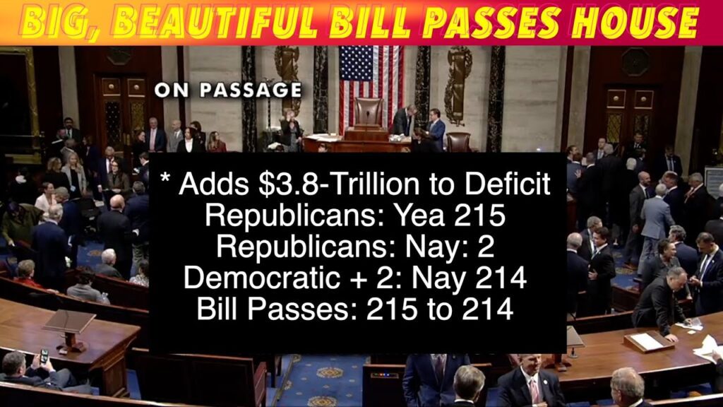 "Big, Beautiful Bill" Passes House, *CBO: Adds $3.8-Trillion To Deficit ...