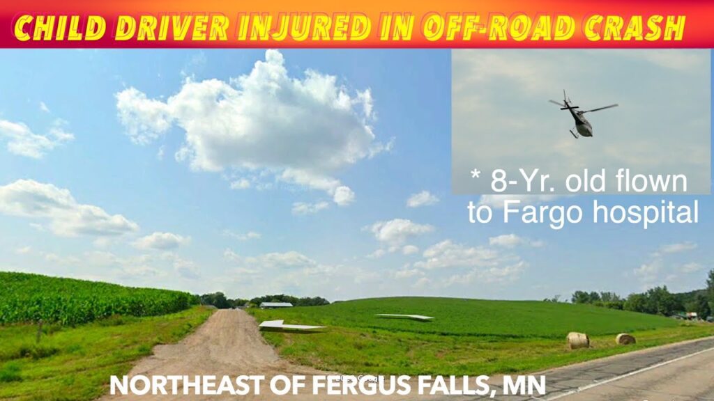 8-Year Old Driver Injured In Off-Road Crash - iNewZ