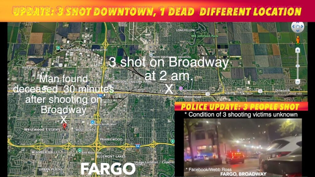 UPDATE: 3 Shot In Downtown Fargo, 1 Dead At Different Location - iNewZ