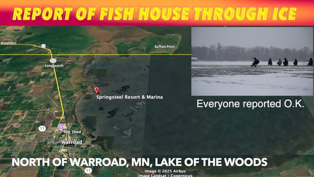 BREAKING NEWS: Fish House Through The Ice On Lake Of The Woods - iNewZ